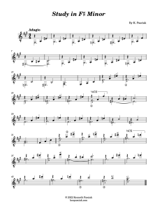 Study in F# Minor – Ken Pasciak